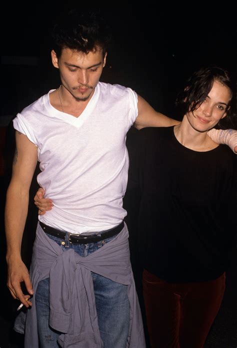 Unge Winona Ryder Johnny Depp