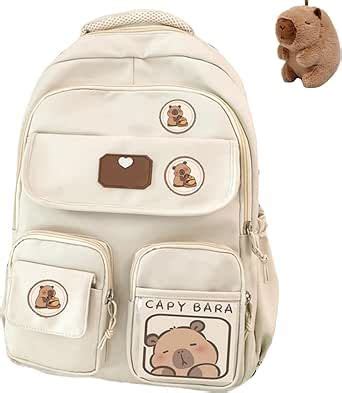 Wanwen Mochila Capibara Capibara Mochila Kawaii Bonita Mochila Kawaii Mochila Capybara