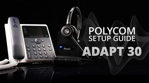 Compatible Polycom Wireless Headset Setup Guide Discover Adapt 30 Youtube