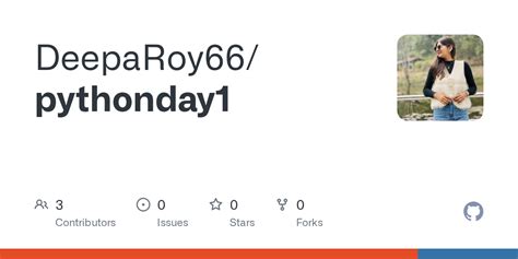 Github Deeparoy66pythonday1