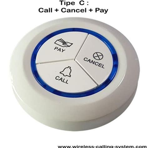 Jual ORIGINAL Wireless Calling Button White WCS800 Tipe A 1 Call Kab Bogor Outdoor Pick