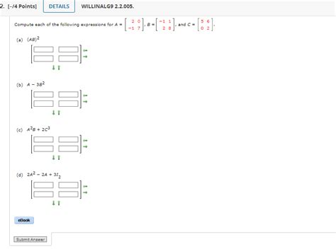 Solved Compute Each Of The Following Expressions For Chegg