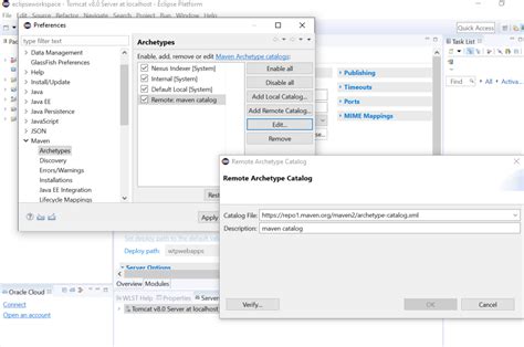 Java Cannot Get Any Archetypes From Maven When Using The Remote
