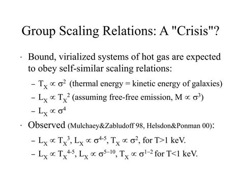 Ppt X Ray Group Scaling Relations Insights For Galaxy Formation Powerpoint Presentation Id