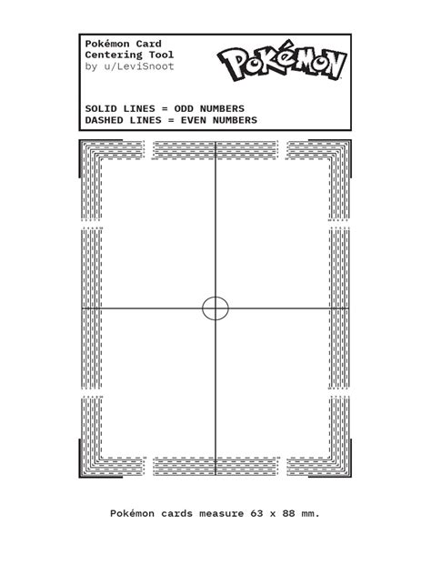 Pokemon Tcg Centering Tool Pdf