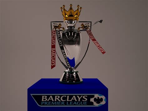 English Premier League Trophy 3d Model