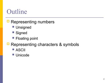 Lesson 4 The Basics Of Data Representation Pptx