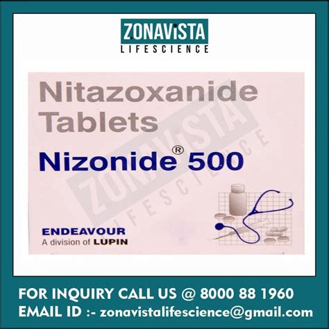500mg Nitazoxanide Tablets At Rs 99stripe Nitazoxanide Tablets In
