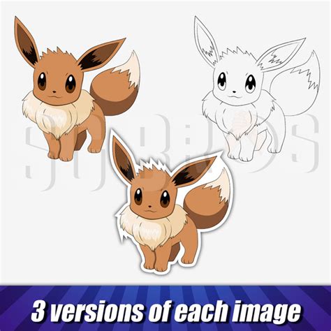 Eevee Svg Eevee Png Eevee Vector Pack Image Eevee Pokemon Inspire Uplift
