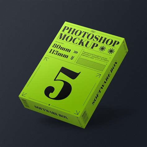 Premium Psd Software Box 3d Mockup