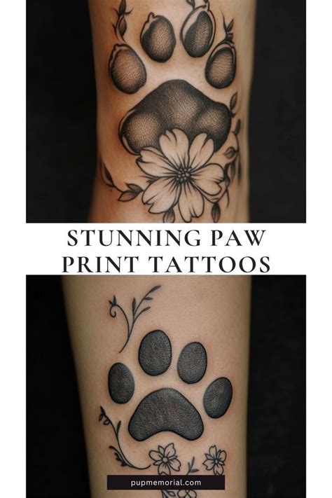 Elegant Dog Paw Tattoo Designs Paw Tattoo Tattoos For Women Dog Paw