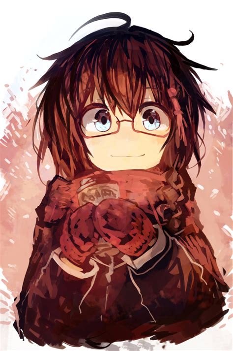 Safebooru 1girl Absurdres Ahoge Bangs Bespectacled Black Hair Blue