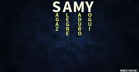 Qué significa samy