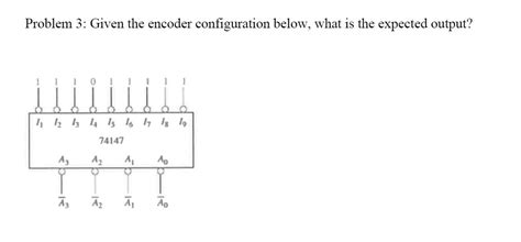 Problem 3 Given The Encoder Configuration Below