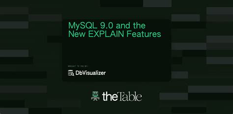 MySQL And The New EXPLAIN Features