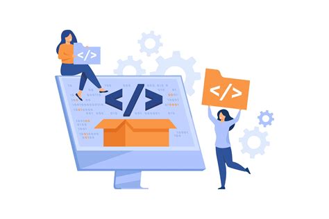 Tiny Developers Programming Website For Graphic By Pch Vector Creative Fabrica