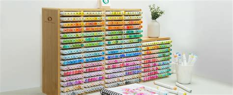 Ohuhu Bamboo Marker Organizer Hold 224 Markers For Honolulu