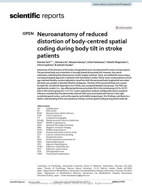 Pdf Neuroanatomy Of Reduced Distortion Of Body Centred Spatial Coding