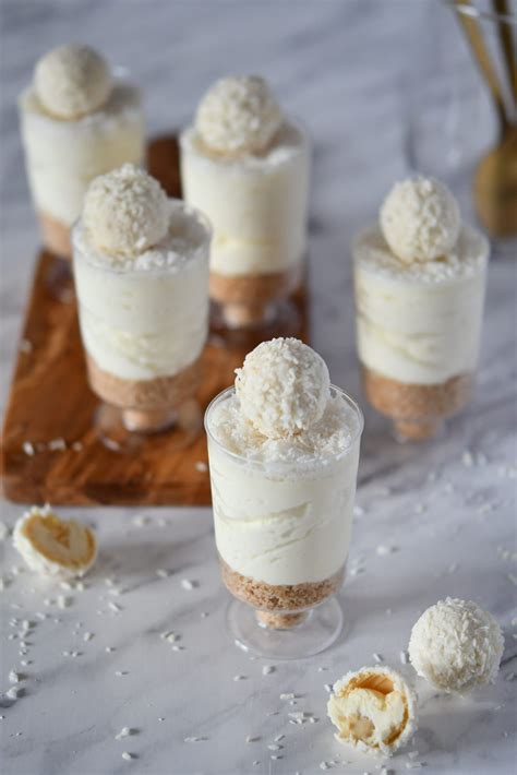 Raffaello Cheesecake Dessert Cups