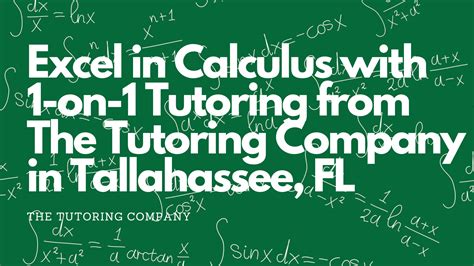 1 On 1 Calculus Tutoring In Tallahassee Tips For Improving Your Skills