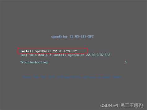 openeuler 22 03 lts sp3 安装图解 csdn博客