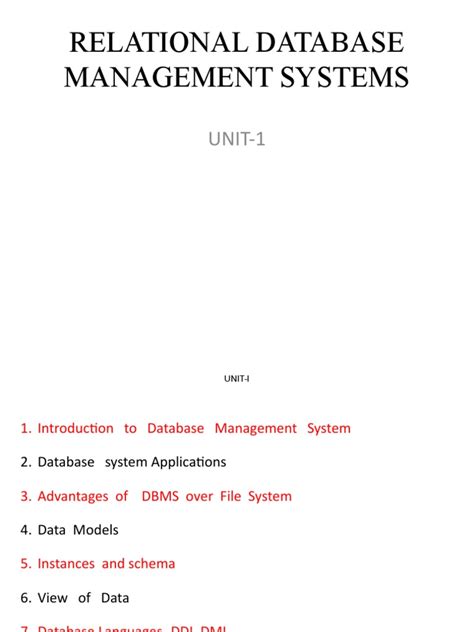 relational database management systems unit 1 pdf relational