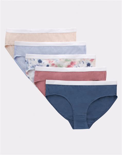 Hanes Originals Girls Tween Underwear Hipster Pack Fashion Assorted