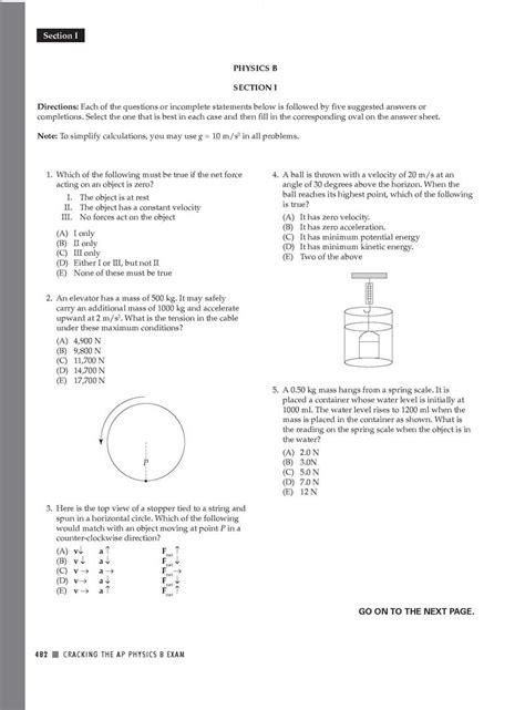 Extended Ebook Content For Cracking The Ap Physics B Exam 2013 Edition