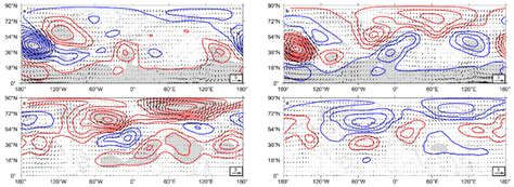 synthetic analysis of the 500 hpa hgt anomaly field contour lines