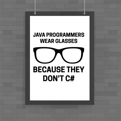 Java Programmers Poster Geeky Posters Slightly Disturbed