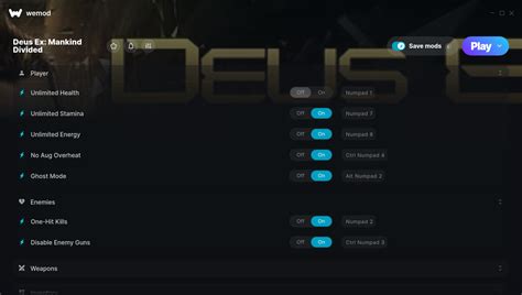 Deus Ex Mankind Divided Cheats And Trainer For Epic Games Trainers Wemod Community