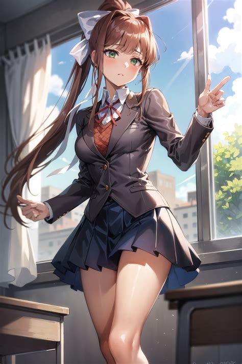 Monika Ddlc 4 By Artcave19 On Deviantart