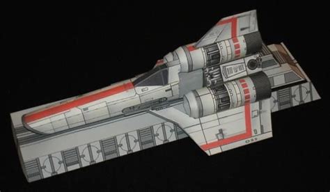 Bsg Colonial Viper Mk 1 Paper Model By Sirius Replicas This Is A Card Stock Colonial Viper