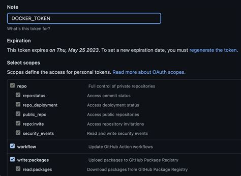 Docker Pushing Image To Github Packages Throws Denied Not Found