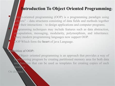 Share Unit 1 Basic Concept Of Object Oriented Programmingppt