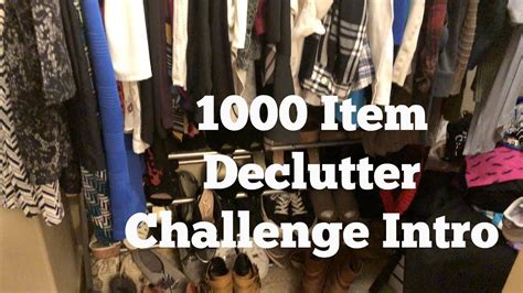 1000 item declutter challenge intro youtube
