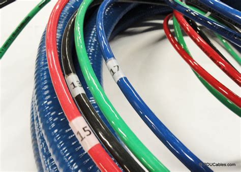 Custom Labeling Of Data Center Power Distribution Cables Pdu Cables