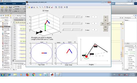 Matlab And Gui With Inverse Kinematics Of Robotic Arm Skill Lync