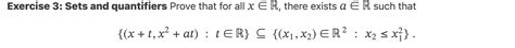Solved Exercise Sets And Quantifiers Prove That For All Chegg