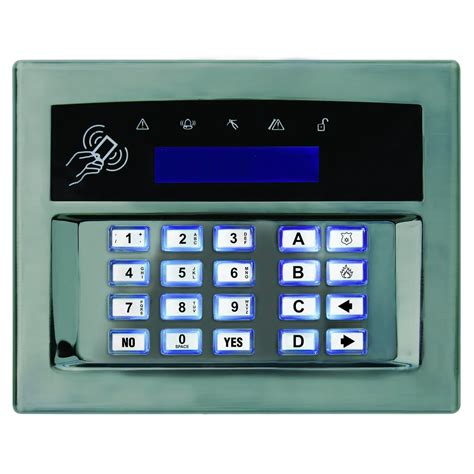 Pyronix Euro Casing For Lcdpz Keypad Brushed Chrome Pyr Eur Lcd Cas