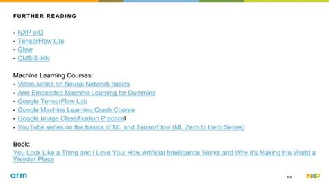 ML For Embedded Systems At The Edge NXP And Arm FINAL Pdf