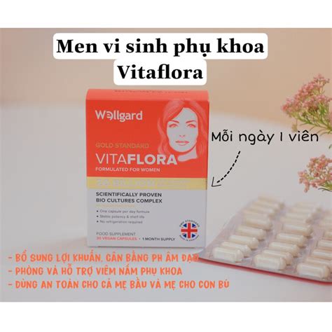 Ch Nh H Ng Men Vi Sinh Ph Khoa Vitaflora Wellgard Cung C P T L I Khu N Shopee Vi T Nam