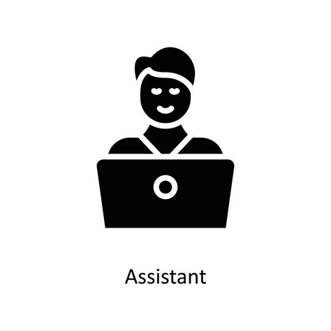 Assistant Vector Solid Icons Simple Stock Illustration Stock 21500775