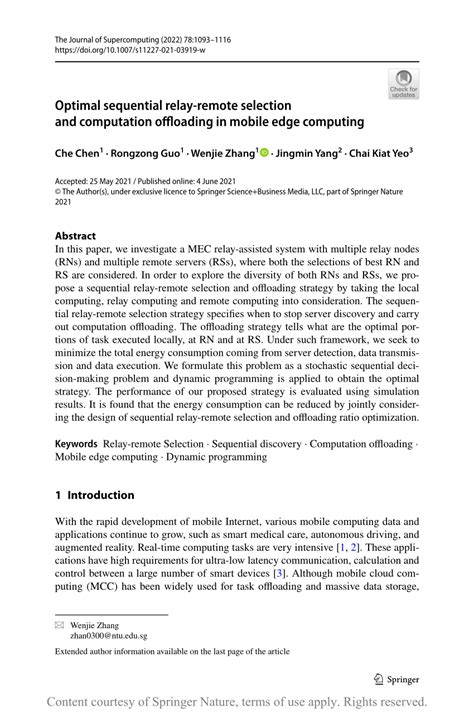 Optimal Sequential Relay Remote Selection And Computation Offloading In