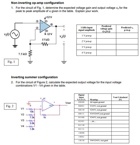 solved non inverting op amp configuration 1 for the circuit