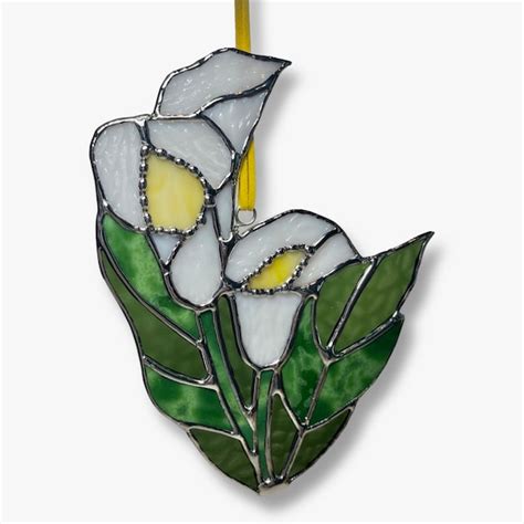 Spring Flowers Suncatcher Plant Stake Pattern Stained Glass Pattern