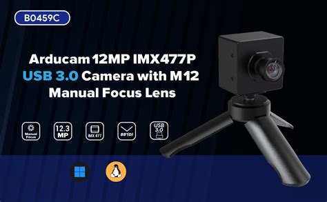 Amazon Com Arducam USB 3 0 Camera IMX477P 12MP High Speed USB Camera Module With 88 D M12