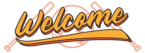 Premium Vector Baseball Theme Welcome Banner Vector Illustration