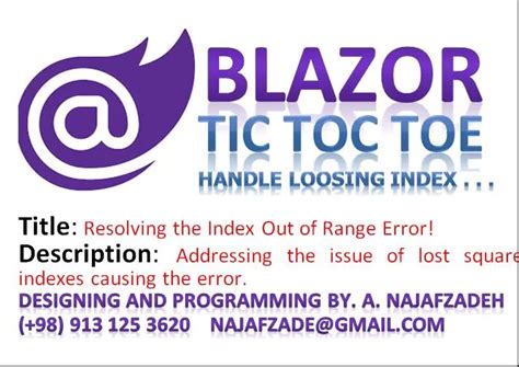 Video Ali Najafzadeh Gezgalee On Linkedin Blazor Tictoctoe Arrays