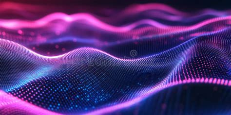 A High Tech Abstract Background With An Intricate Network Of Glowing